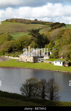 Menabilly estate at Polridmouth cove in south east Cornwall, Uk Stock ...