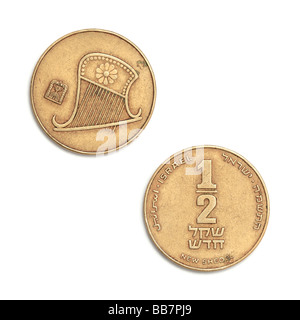 "Israeli coin - half sheqel Stock Photo - Alamy
