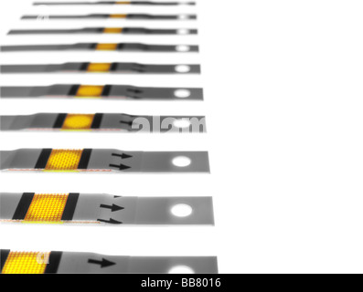 Row test strips Stock Photo - Alamy