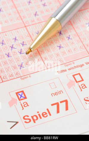 Lotto Spiel lottery Game Stock Photo - Alamy
