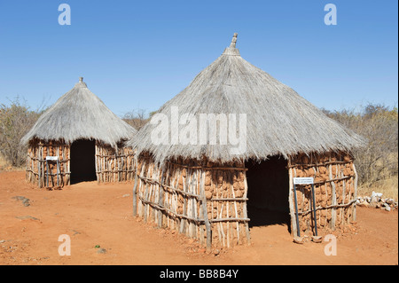 Building of the Kavango people in an open air museum, Cultural Village ...