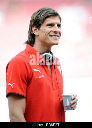 German soccer international Mario Gomez smiles during a press ...
