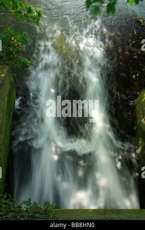 water flowing from sluice Stock Photo - Alamy