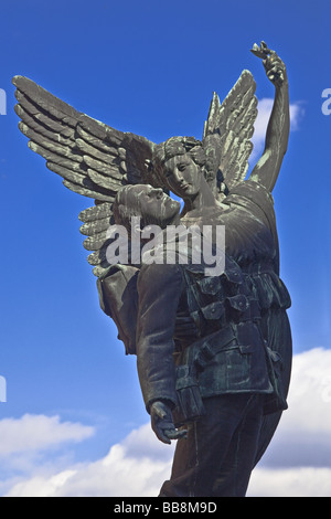 Angel of Victory bronze statue at Waterfront Station in Vancouver ...