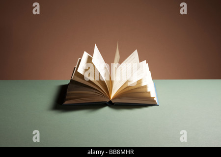 Closeup shot of an open book Stock Photo - Alamy