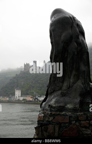 Loreley statue at the Rhine River Stock Photo - Alamy
