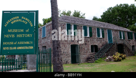 Nevis Alexander Hamilton house; Birthplace; Charlestown; Island of ...