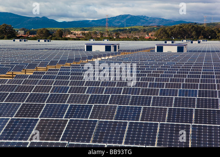 Solar energy centre near Guadarranque, San Roque, Cadiz Province, Spain ...