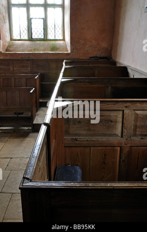 Box pews at St Oswalds Church, Widford, Oxfordshire Stock Photo - Alamy