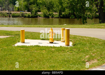 fire hydrant at riverside park in Zanesville Ohio Stock Photo - Alamy