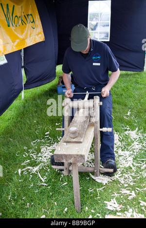 A bodger bodging Stock Photo - Alamy