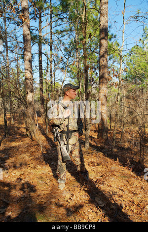 USA, Georgia, Hunter standing in forest Stock Photo - Alamy