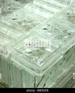 Square translucent glass blocks Stock Photo - Alamy