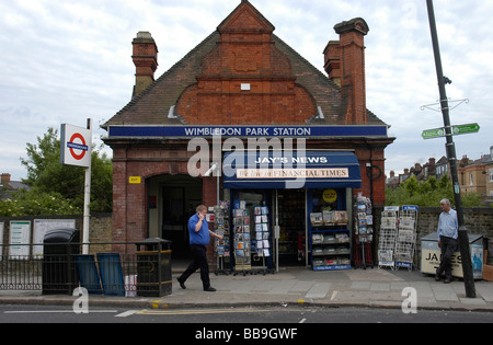 Wimbledon Park Station Stock Photo - Alamy