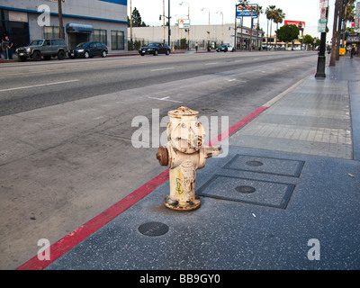 A fire hydrant on Hollywood Boulevard in Los Angeles Stock Photo - Alamy