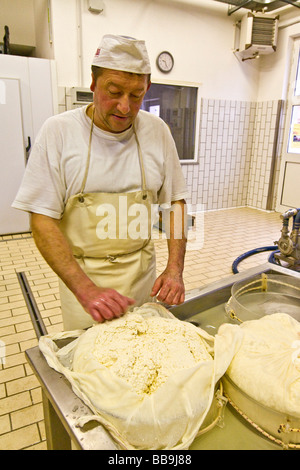Cheese factory for the production of cheese Fontina Aosta Italy Stock ...