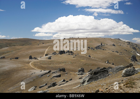 Rock Tors on Dunstan Mountains Central Otago South Island New Zealand ...