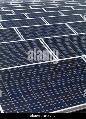 many solar energy panels close up detail Stock Photo - Alamy