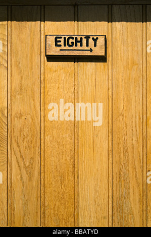 House Number 80 painted sign on wall Stock Photo - Alamy