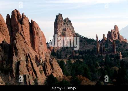 South Gateway Rock, Cathedral Spires and Three Graces, Garden of the ...