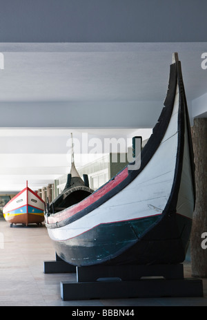 Lisbon traditional boats in the De La Marina museum atrium Stock Photo ...