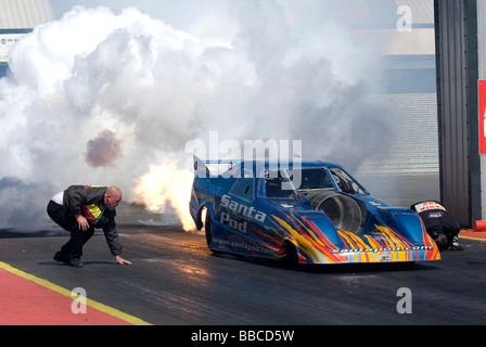 Fireforce jet powered funny car driven by Martin Hill Stock Photo - Alamy