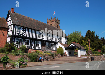 All Saints Church, Stone Cross, Lychgate and Old Vicarge, Claverley ...