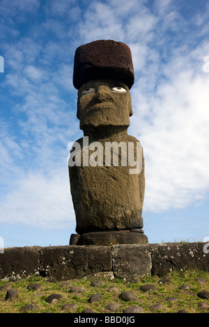 Sunken Moai, Easter Island, Chile Stock Photo - Alamy