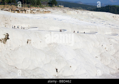 The white calcium cliffs of Pamukkale, Turkey Stock Photo - Alamy