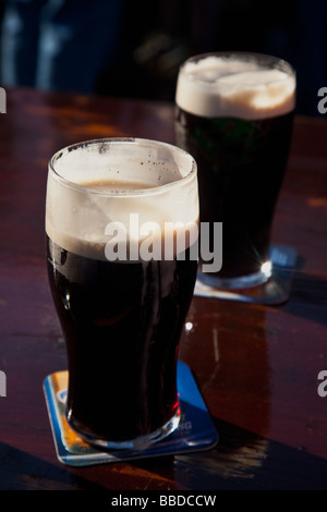 Republic of Ireland, two pints of Guinness Stock Photo - Alamy