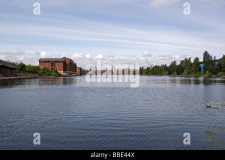 The former Bute east dock in Cardiff Skyline. Cardiff Bay Wales UK ...