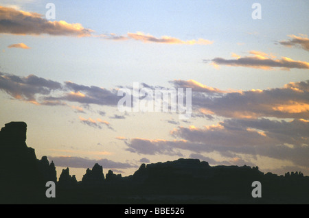 Sunset over the Needles, Canyonlands National Park, Utah, Needles ...