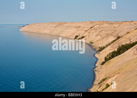 Sand dunes of Pictured Rocks National Lakeshore, on Lake Superior ...