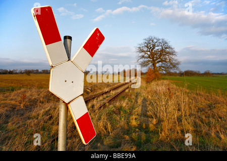 Track Closed sign Stock Photo - Alamy