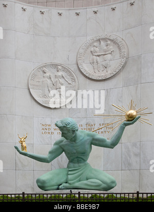 The Spirit of Detroit Sculpture at the Coleman A Young Municiple center ...