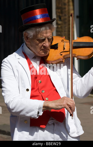 Close up of Morris Dancers costume and hat at Flamstead Scarecrow ...