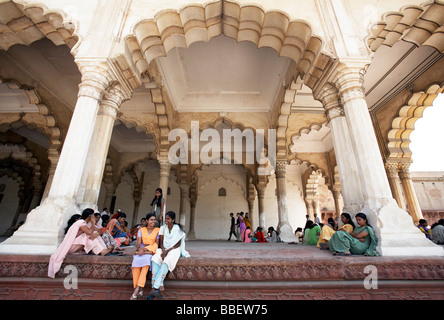 Indian Women relaxing within The Agra Fort Agra Uttar Pradesh India ...