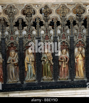 Exeter Cathedral Minstrels' Gallery Stock Photo - Alamy