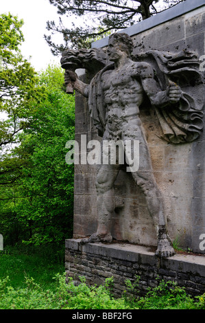 Nazi statue of Germanic torchbearer, Vogelsang training college ...