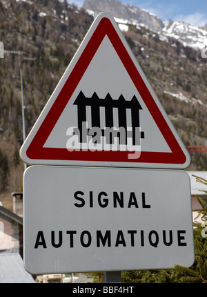 Network Rail safety information sign over a railway line Stock Photo ...