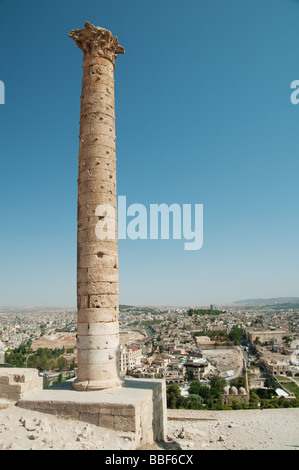 Ancient Edessa, ruins of the old city, first capital of Macedon, near ...