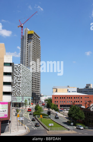 The skyline of the city of Sheffield in South Yorkshire, England, seen ...