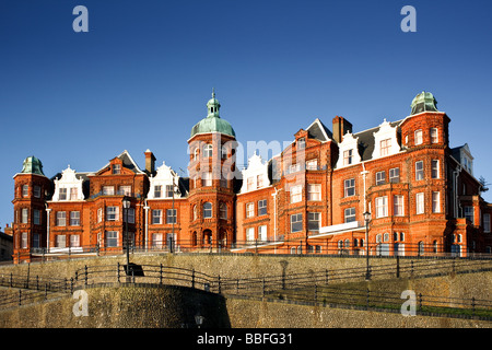 Cromer Pier and Hotel de Paris in the traditional seaside resort town ...