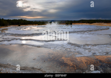 Great Blue Springs, Lower Geyser Basin Great Blue Springs, Lower Geyser ...