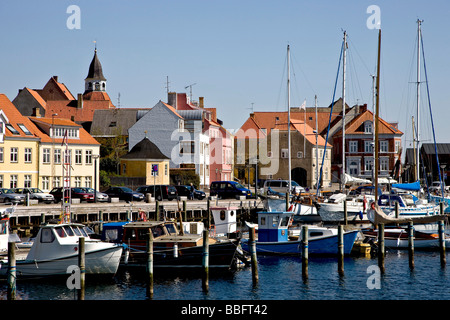 Denmark, Funen, Faaborg, port view Stock Photo - Alamy