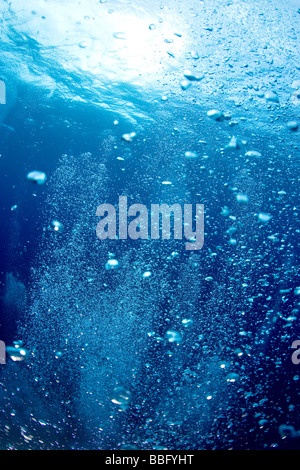 Bubbles from a diver Stock Photo - Alamy