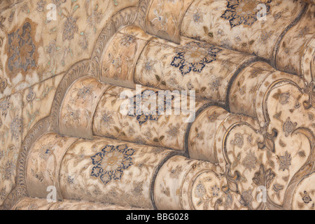 Detail Inside the Rang Mahal in the Red Fort in Delhi India Stock Photo ...