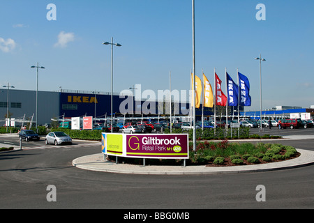 IKEA Giltbrook Retail Park out of Town shopping centre Kimberley ...