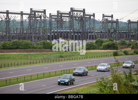 Rayleigh sub power station part of the National Grid in Essex U K Stock ...