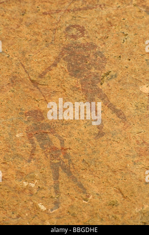 Polychrome rock paintings in Maack's Shelter in the Leopard Gorge ...